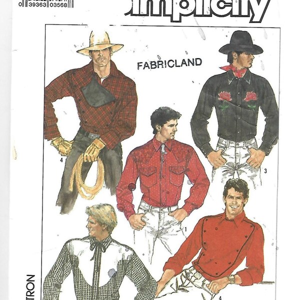 Cowboy Western Men Sewing Pattern - Etsy