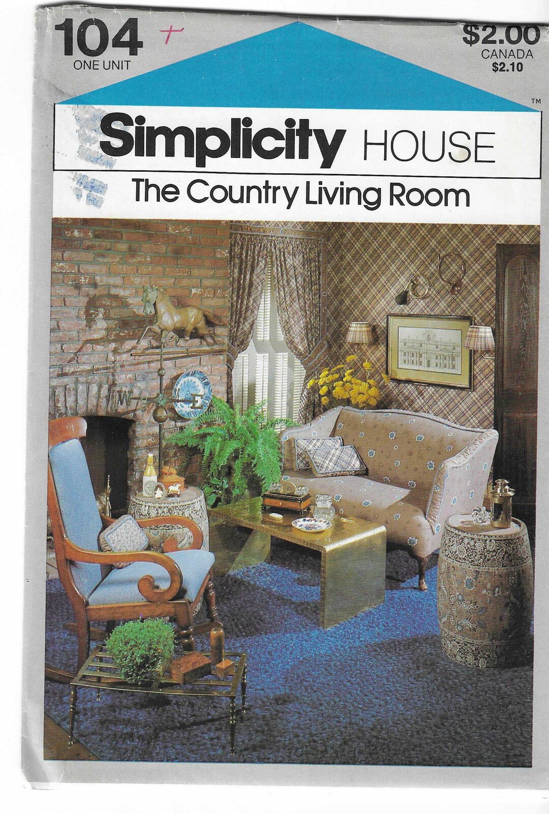1970s Create Your Own Country Living Room Seven Cards NOT Pattern ...