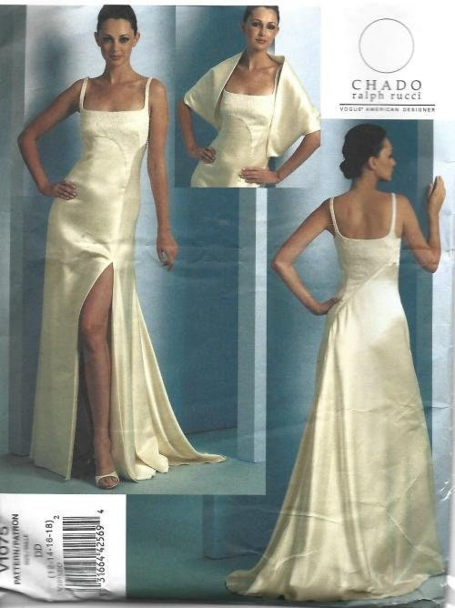 Wedding or Evening Dress With Train and Stole Square Neckline - Etsy