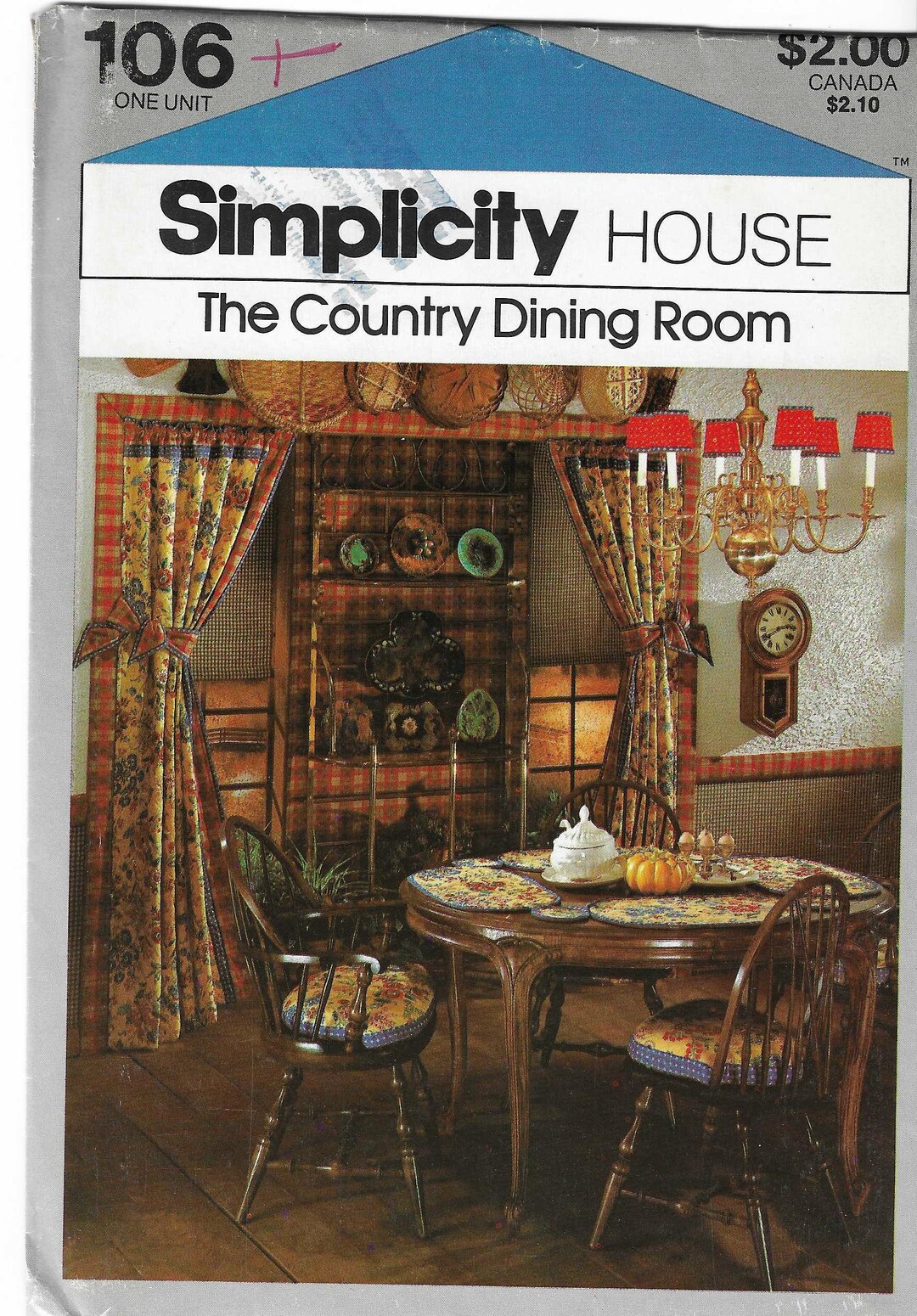 1970s Create Your Own Country Dining Room Seven Cards NOT Pattern ...