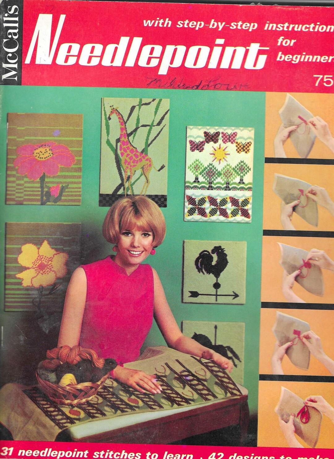 1967 Mccall's Needlepoint Magazine for Beginners Vintage Needlepoint ...