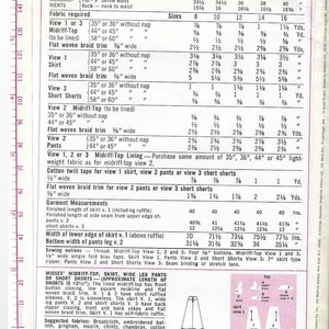 Simplicity 5697 UNCUT FF 1970s Misses' Backless Midriff Top, Shorts ...