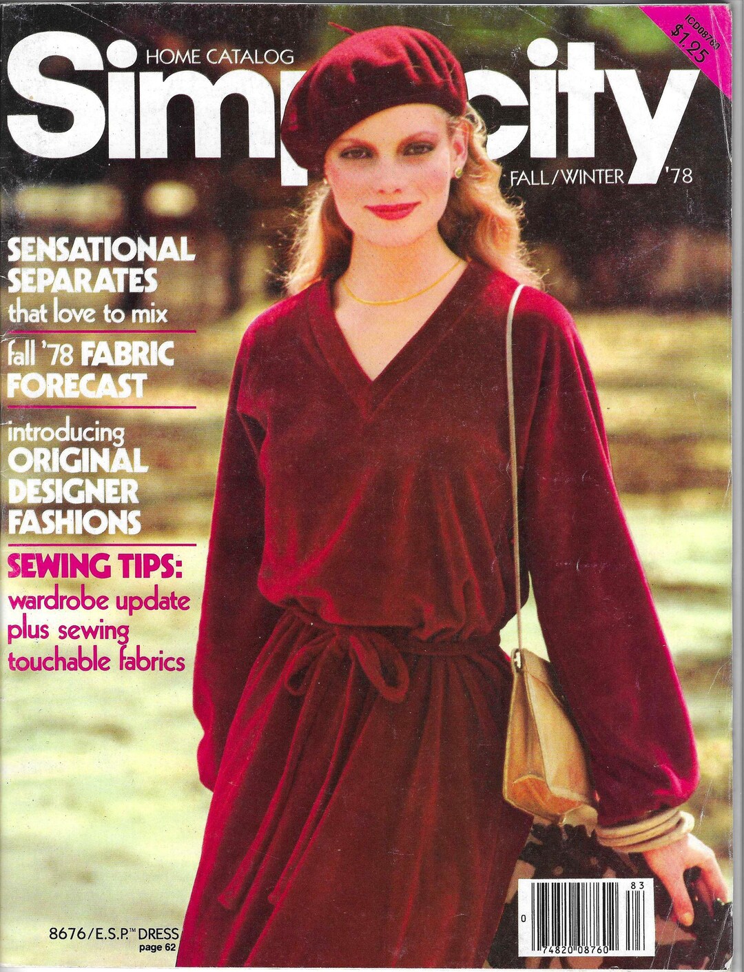Simplicity Home Catalog Fall/winter 1978 Pattern Ads NO PATTERNS Sewing ...