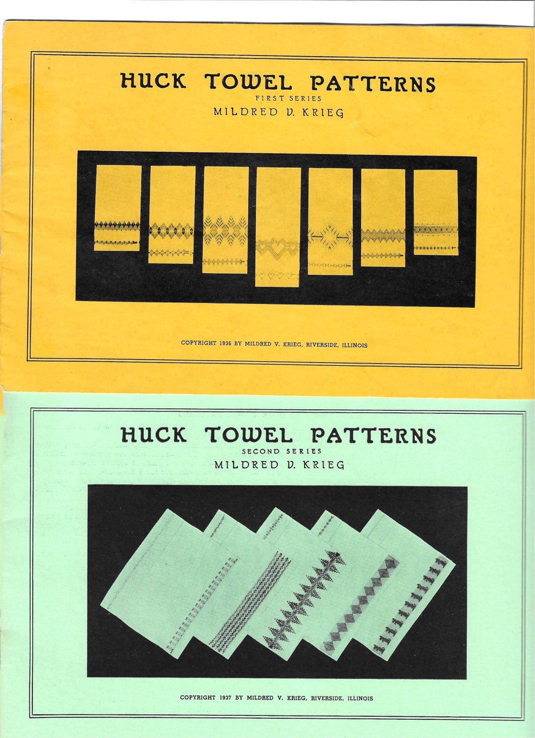 Huck Towel Patterns Four Booklets First/second/third/fifth Series Dated ...