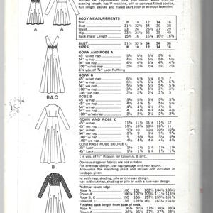 Vogue 8171 1970s Nightgowns and Robes Length Variations V Neckline ...