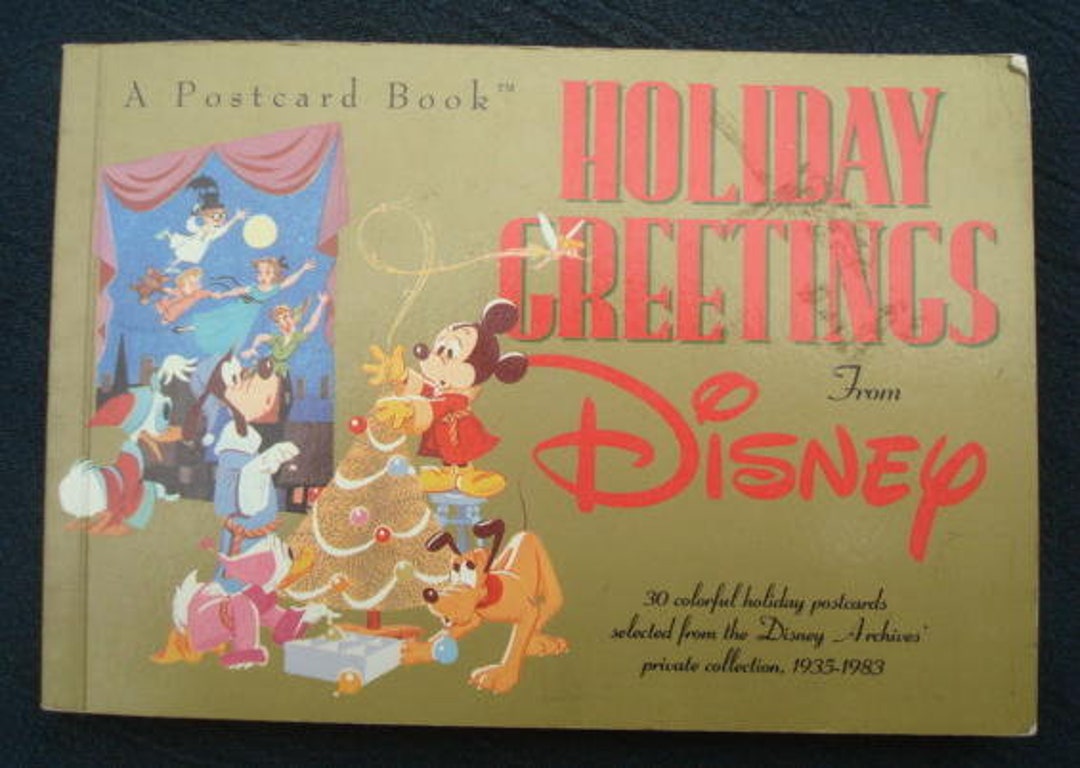 1990s Christmas Holiday Greetings From Disney A Postcard Book 30 Unused ...