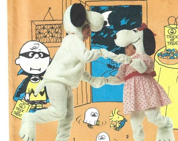 1990s Snoopy & Bella Children's Costumes With 2 Labels Peanuts Gang ...