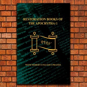The Restoration Books of the Apocrypha With Modern English Hardcover - Etsy