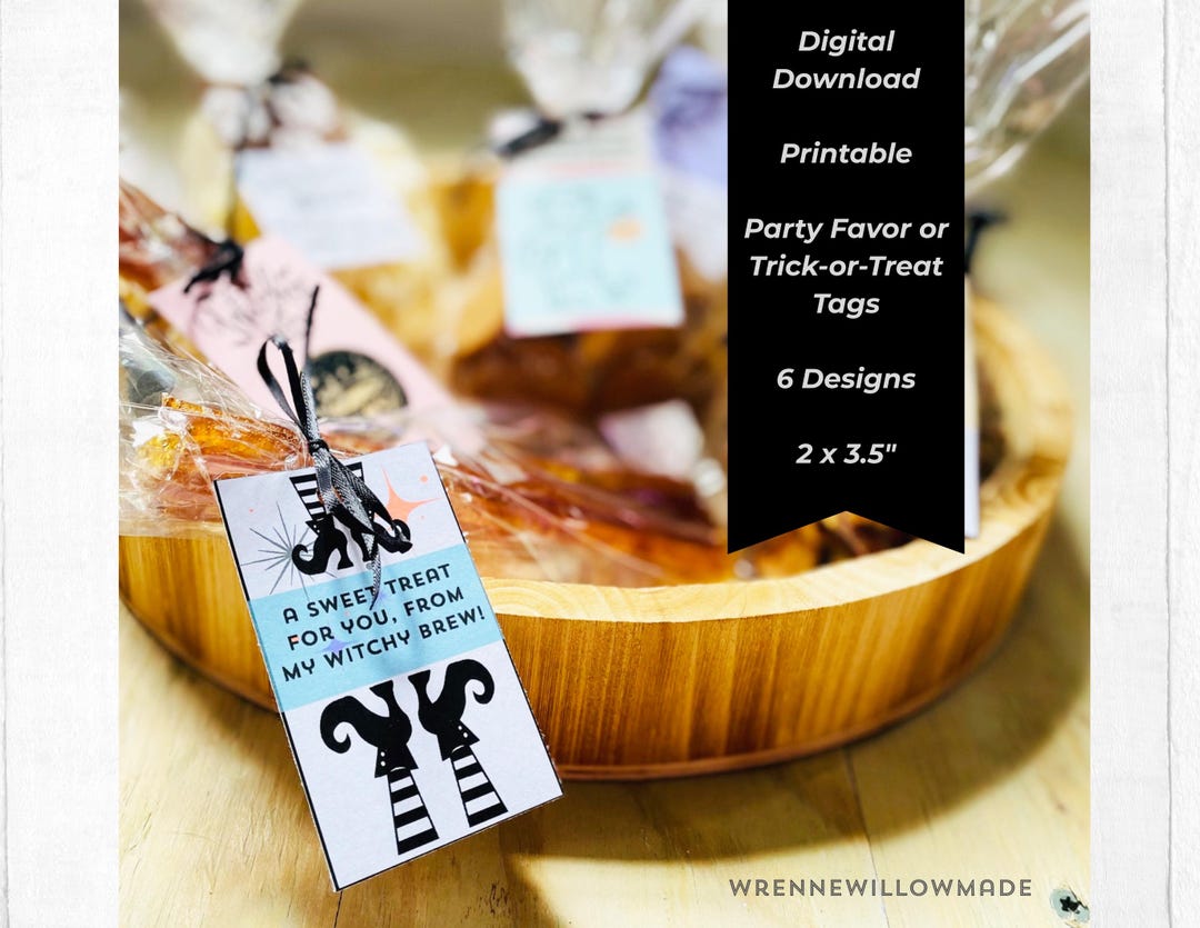Halloween Treat Tags Printable | Halloween Class Gift | Boo Basket Tags ...