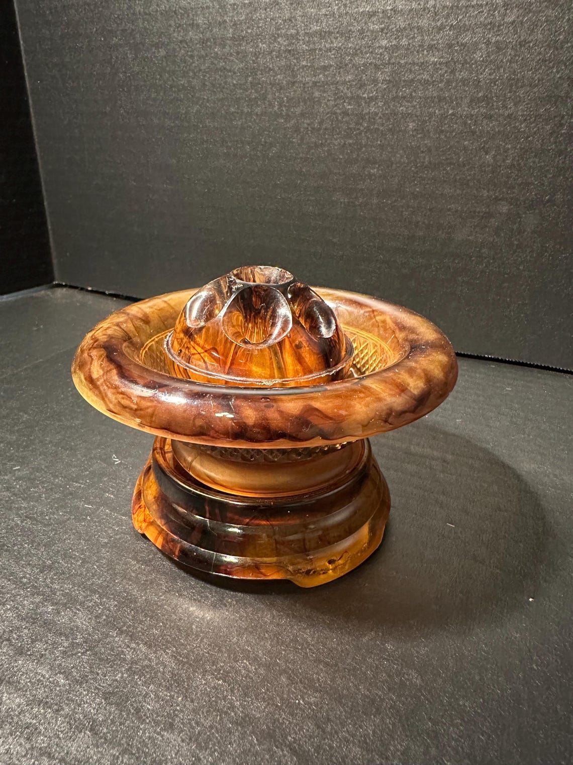 Davidson Glass Amber Cloud Glass 3 Piece Set - Etsy