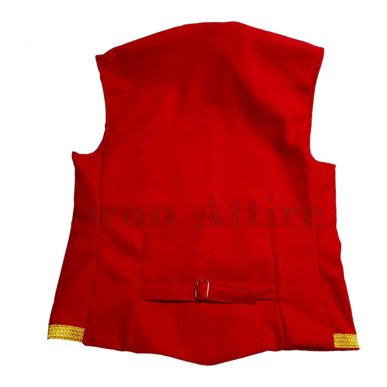 Red Hussar Vest: Gold Braided Military Waistcoat - Napoleonic Style ...