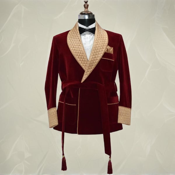 Velvet Smoking Jacket - Etsy