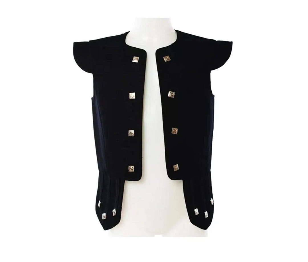 Scottish Chieftain Piper Vest - Handmade Jacobite Kilt Waistcoat ...