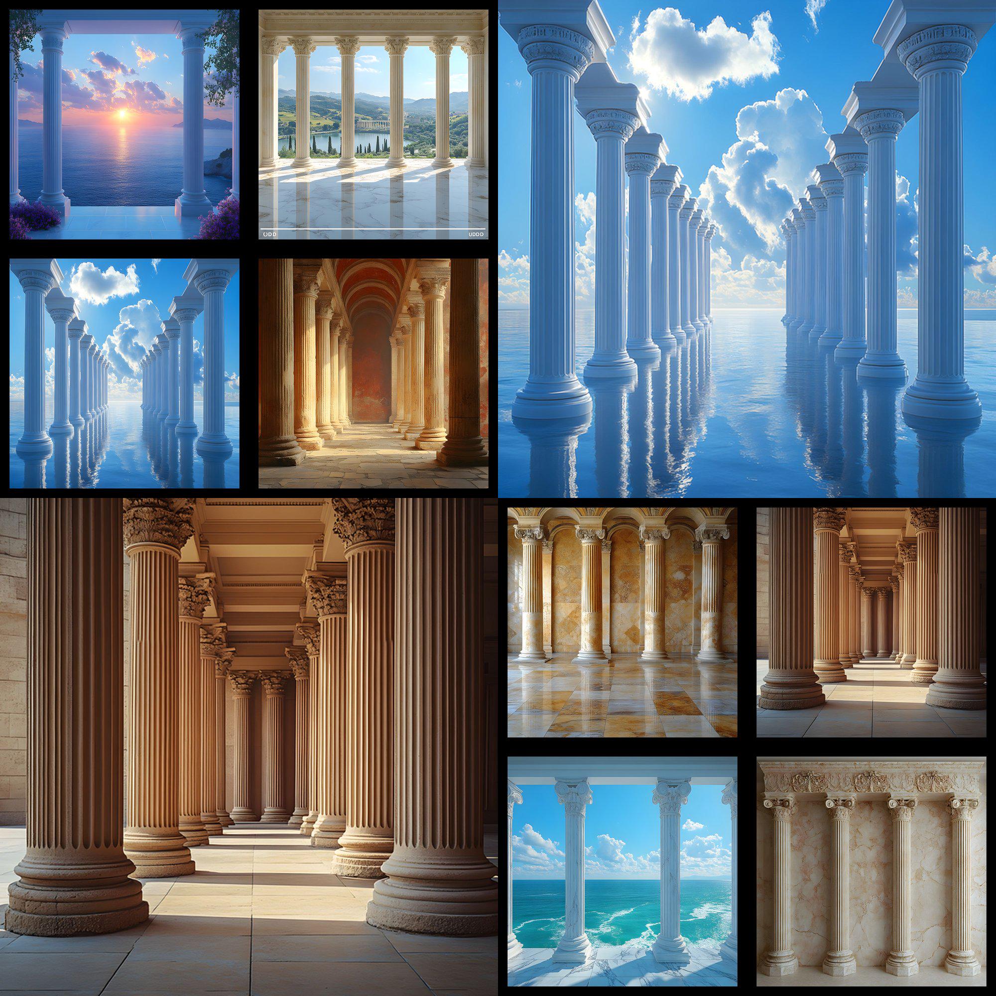 Roman Column Photography Backdrop: Greek Architecture Digital ...