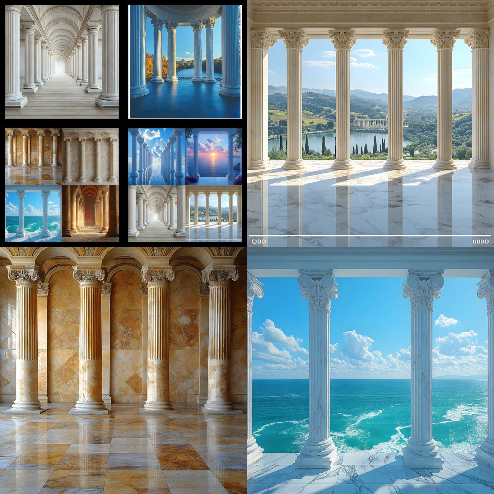 Roman Column Photography Backdrop: Greek Architecture Digital ...