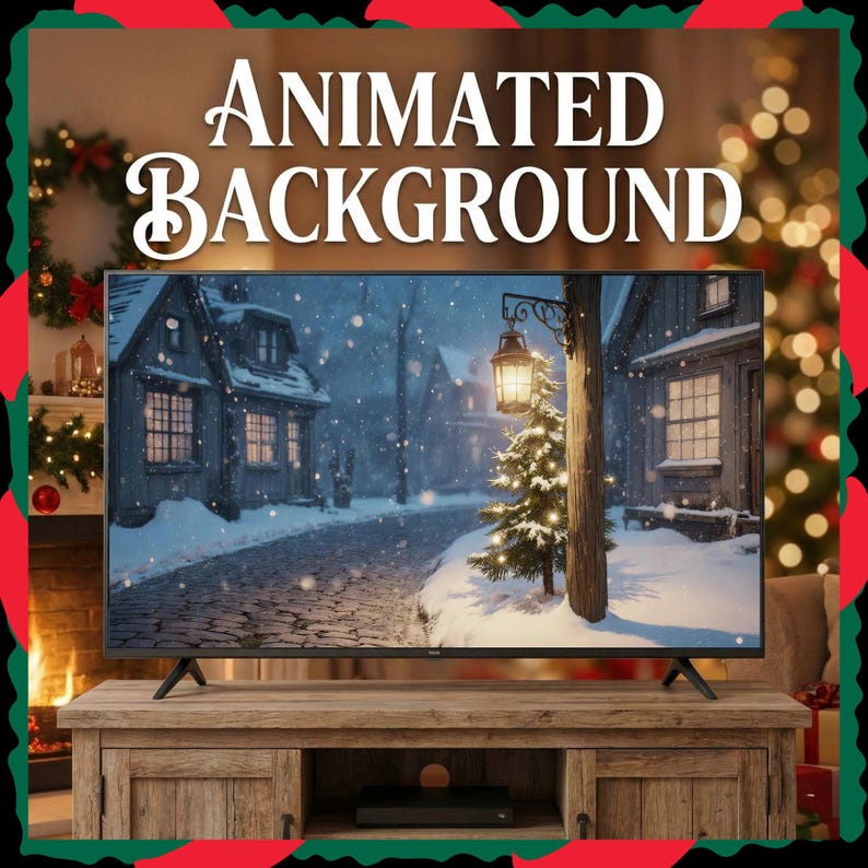 Pastel Christmas Animated Background | Soft Pink Holiday Loop | Cute ...