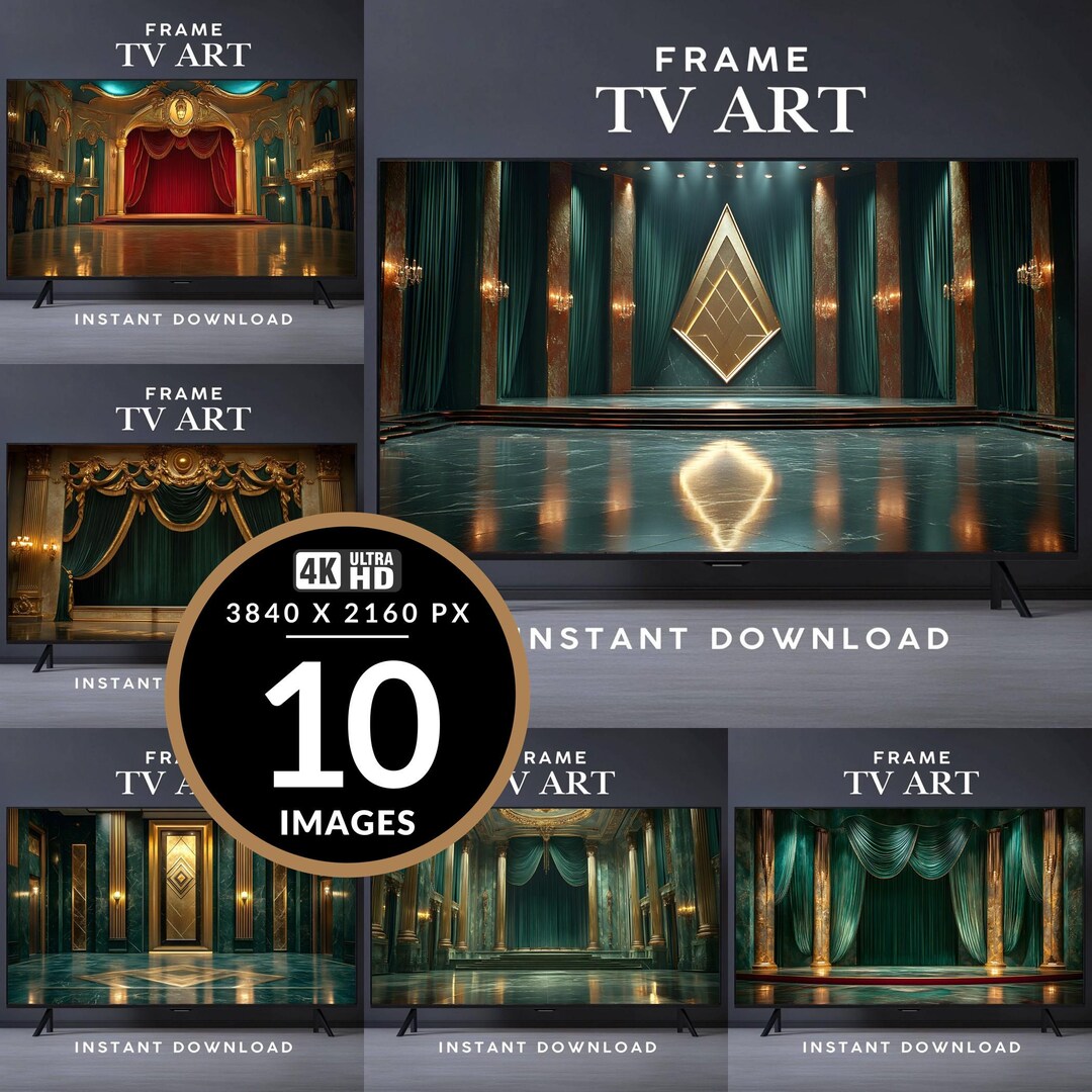 High-res 4K Art Images for Samsung Frame Tvs DECO OPULENCE Collection ...