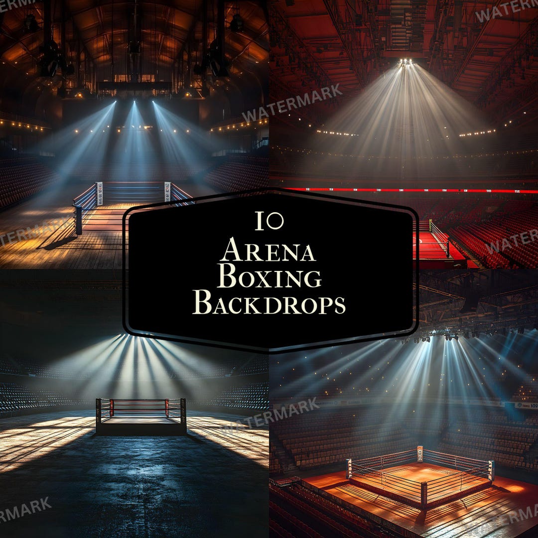 10 Arena Boxing Backdrops | Championship Boxing Ring Backgrounds ...