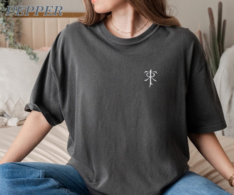 Embroidered Lord of the Rings Symbol Shirt, LOTR Tee, Eye of Sauron ...