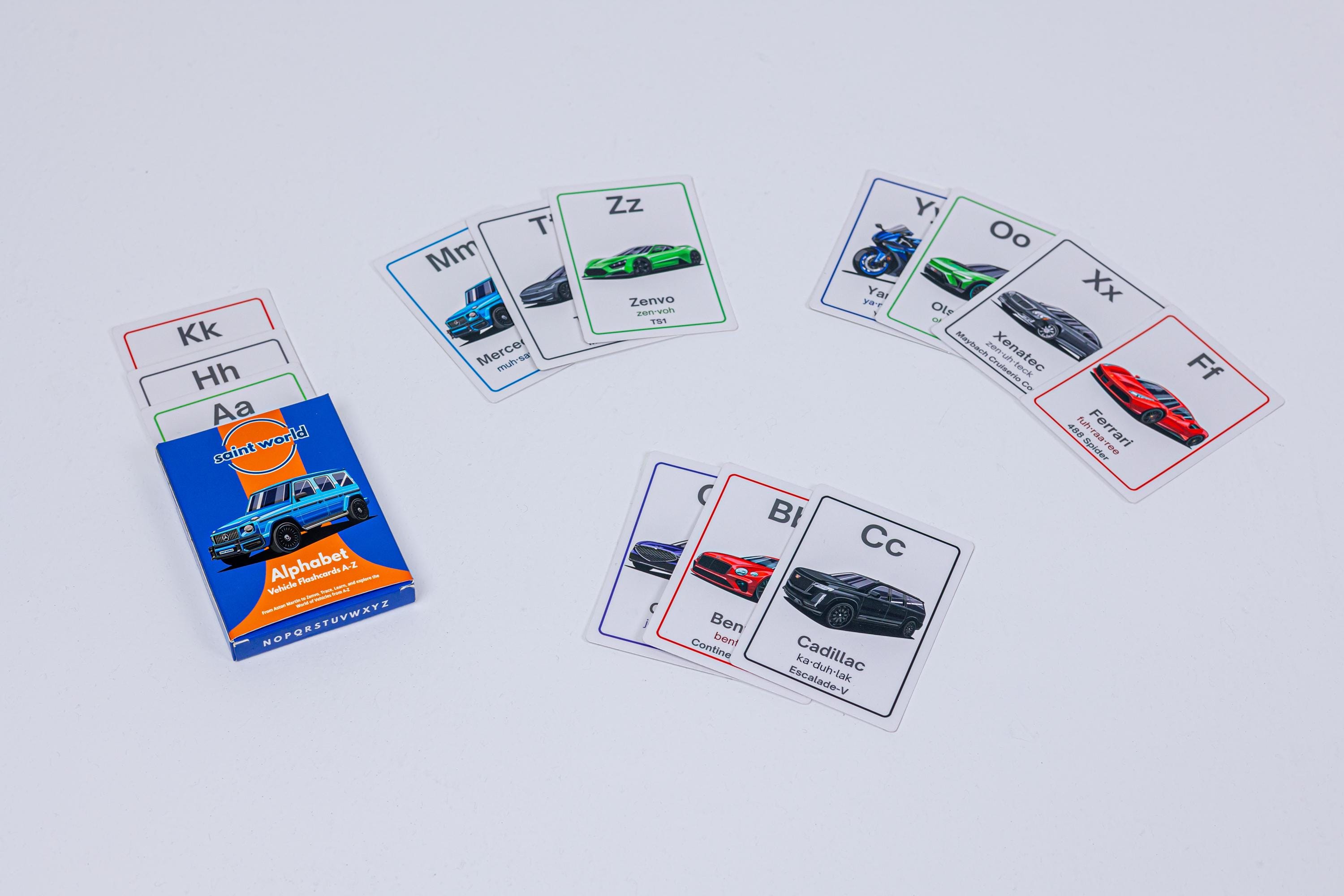 Alphabet Flashcards Luxury Cars - Etsy