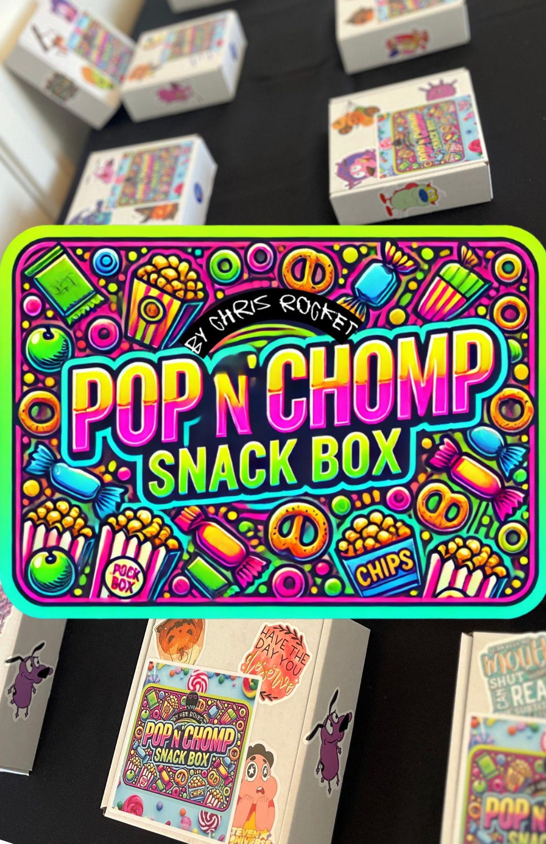 The POP N CHOMP Mystery Snack Box - Etsy