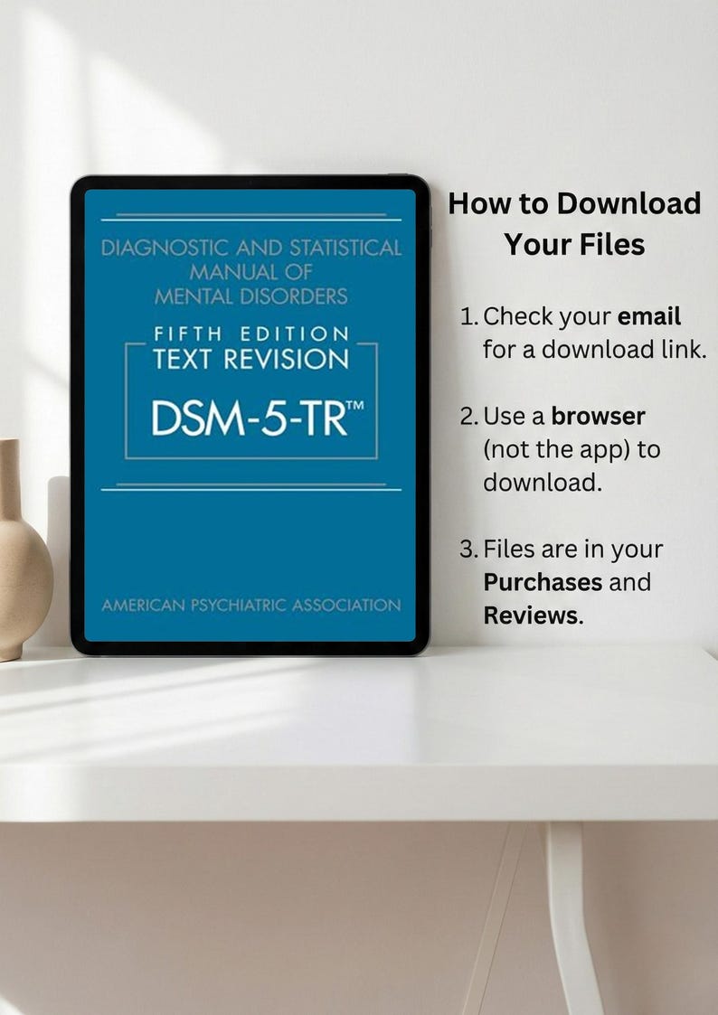 Diagnostic and Statistical Manual of Mental Disorders, Dsm-5-tr 5th ...