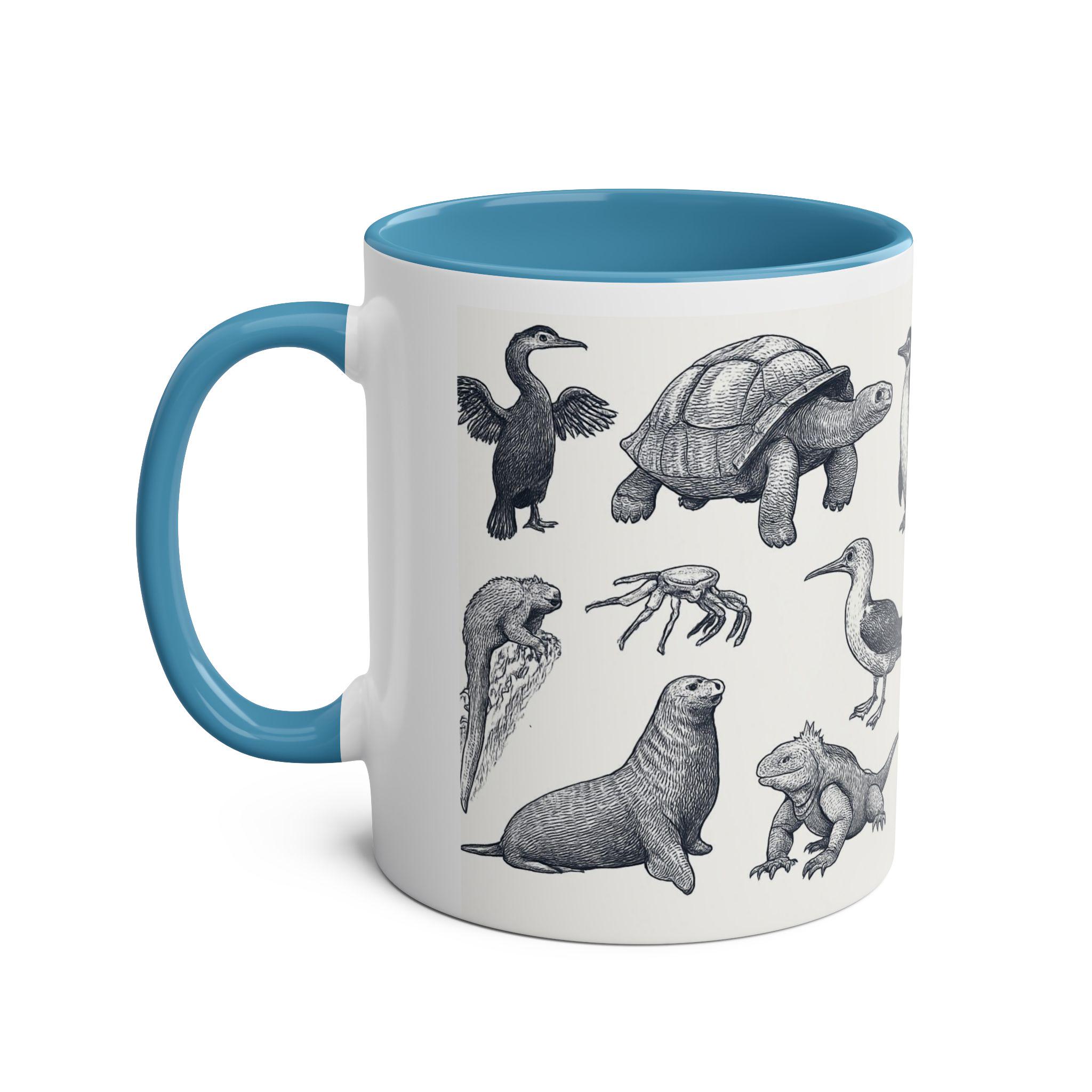 Galapagos Island Two-tone Coffee Mug, Unique Mug, Island Souvenir ...