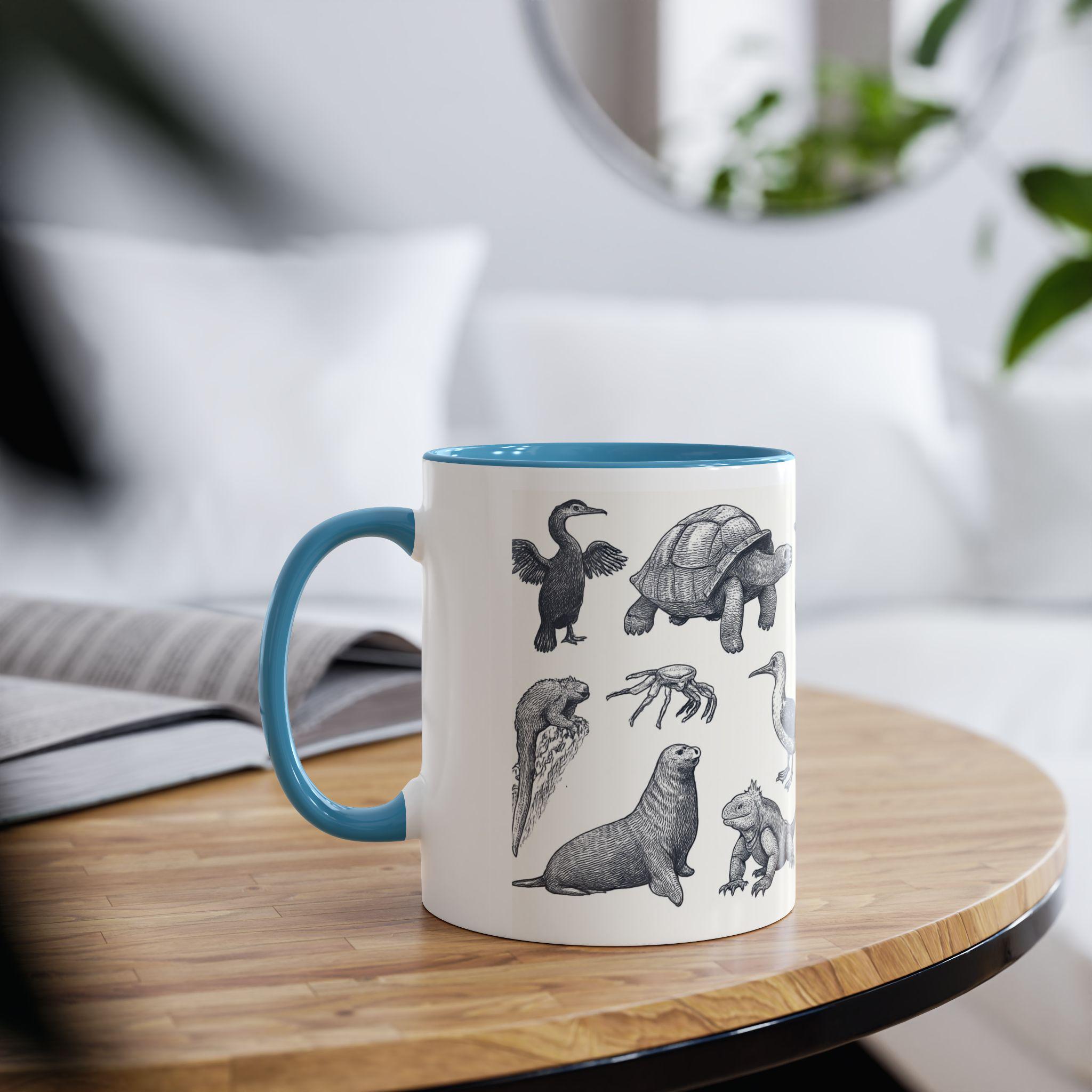 Galapagos Island Two-tone Coffee Mug, Unique Mug, Island Souvenir ...