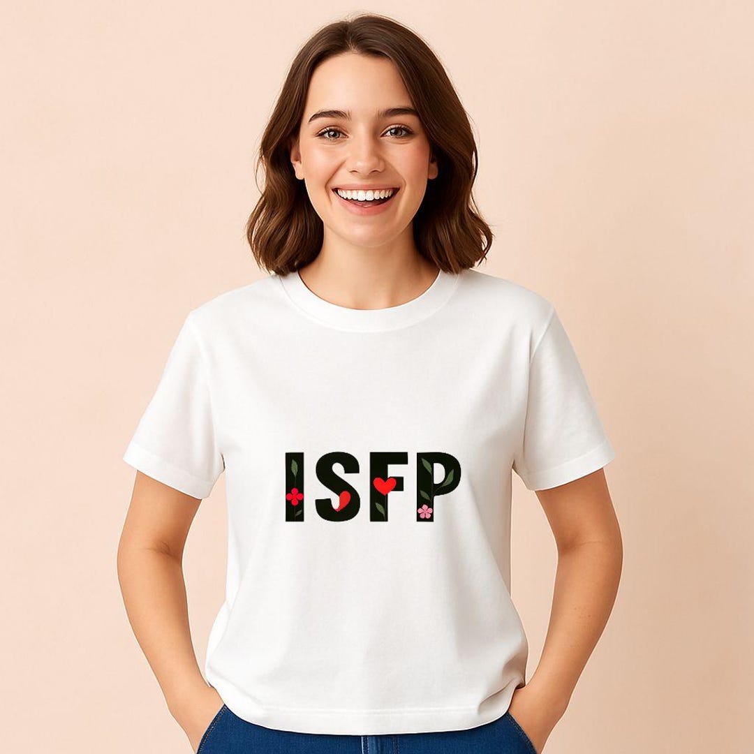 ISFP Boxy T-shirt - Minimalist MBTI Tee, Introvert Graphic Shirt ...