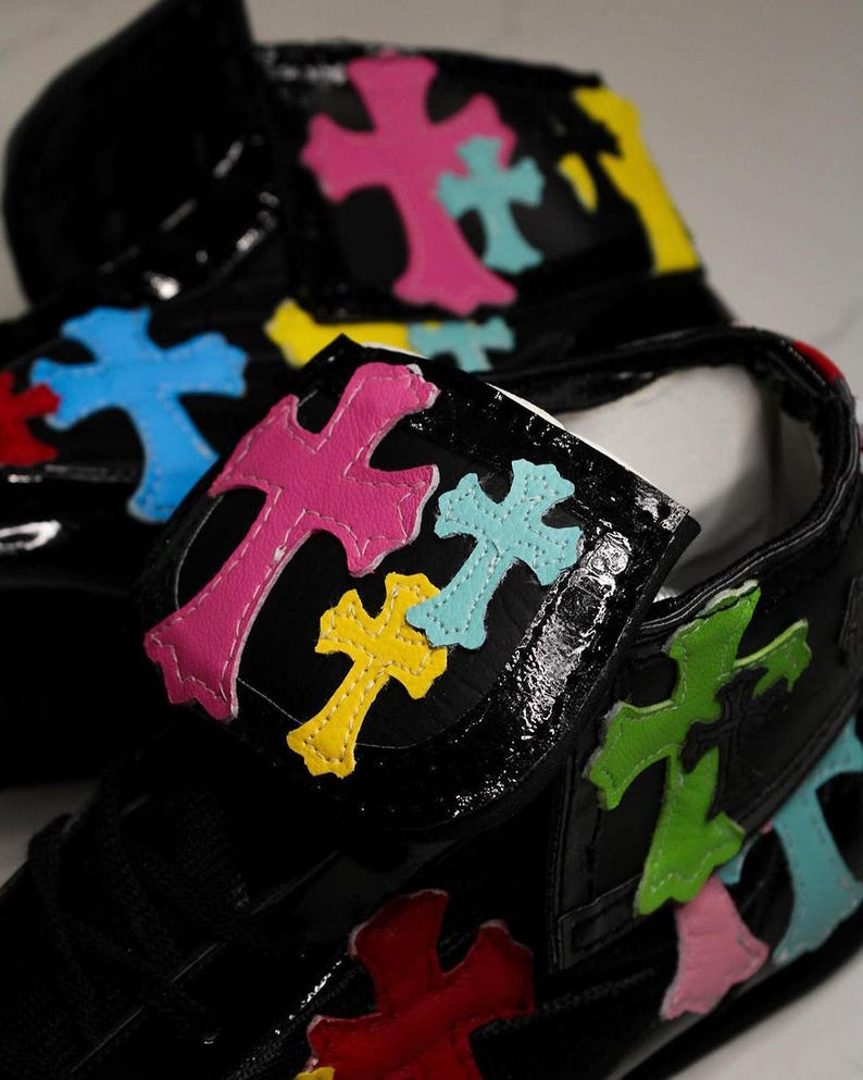 New Arrival Custom Made Chrome Heart Design Boxing Boots, Custom Men's ...