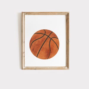 Watercolor Sports Wall Art, Set of 4 Sports Ball Prints, Kid Sports ...