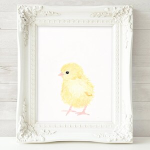 Farm Nursery Decor Nursery Prints Baby Farm Animals Baby Chick Painting ...