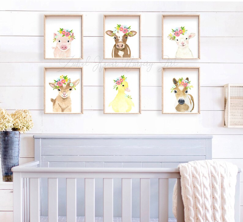Farm Nursery Decor Nursery Farm Prints Farm Animal Print | Etsy