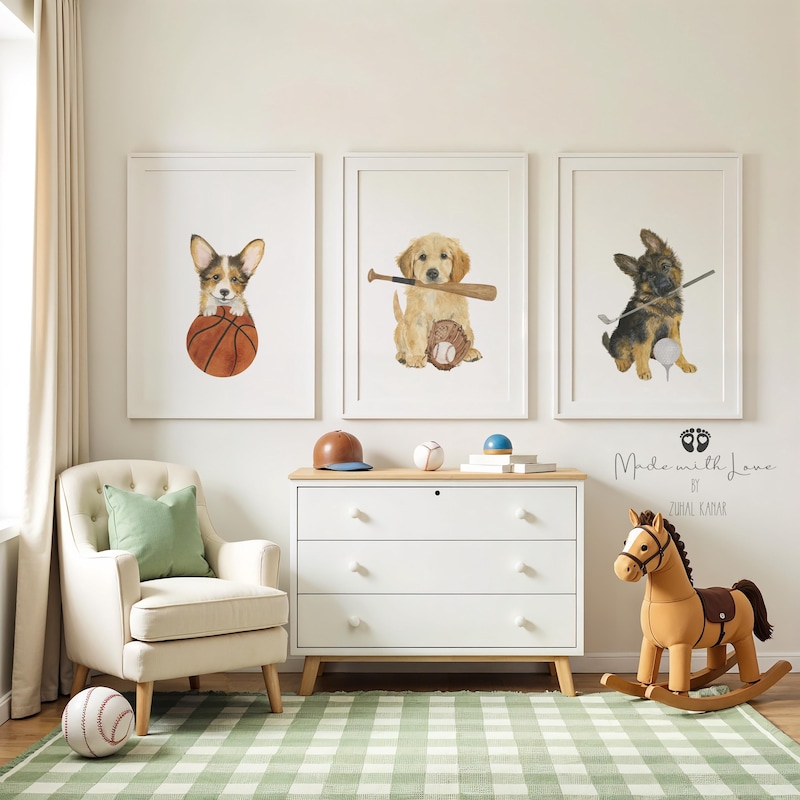 Boy Dog Bathroom Art - Etsy