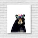 Watercolor Bear, Woodland Nursery Art, Set of Prints, Animal Paintings ...