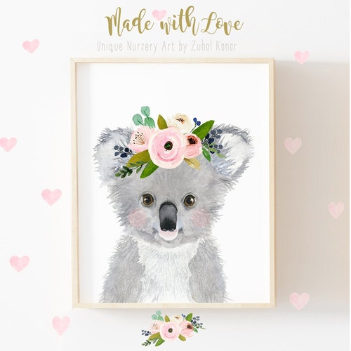Cute Koala Printable Australian Nursery Decor Printable Wall - Etsy