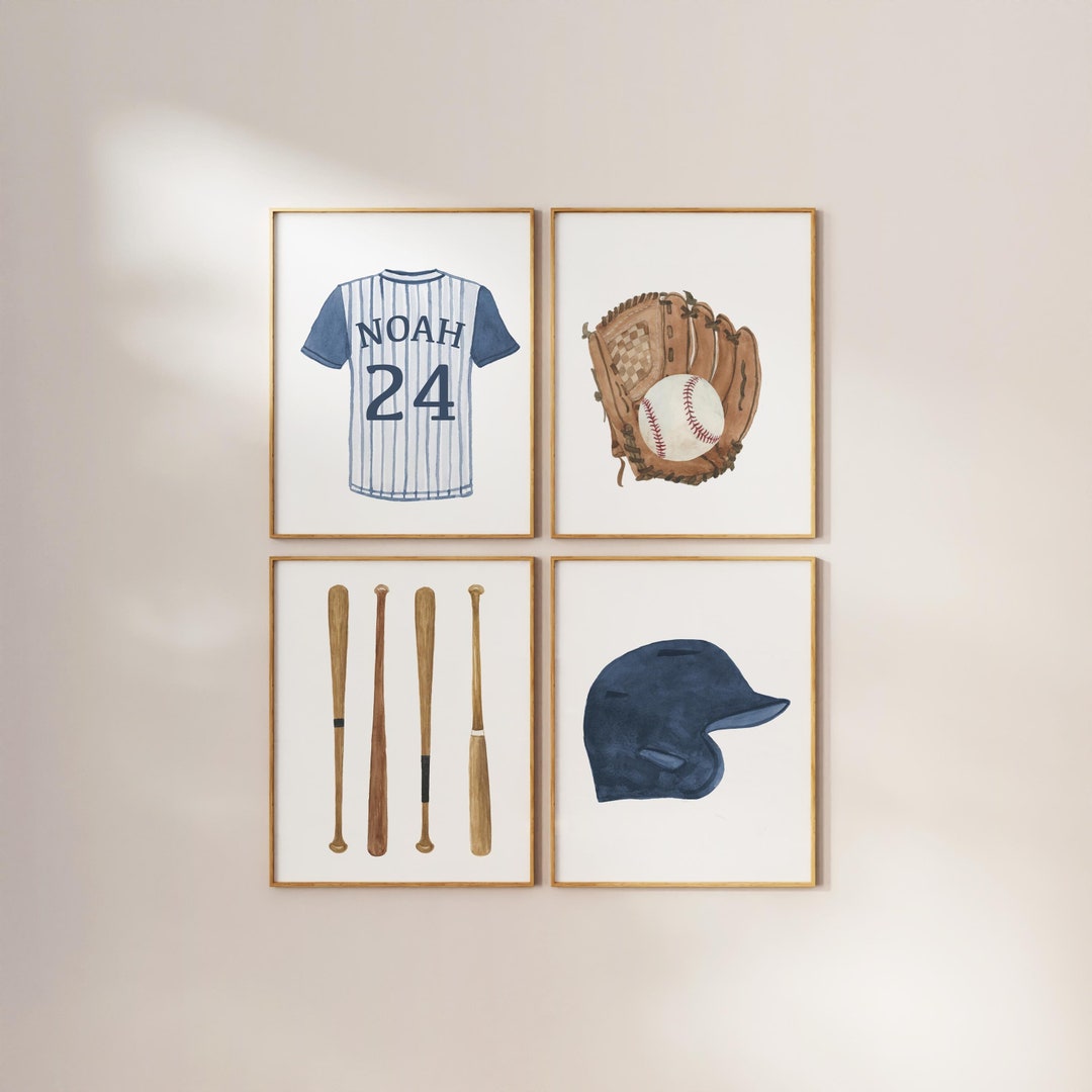 Baseball Nursery Prints, Baseball Prints, Boy Nursery Wall Art Prints ...