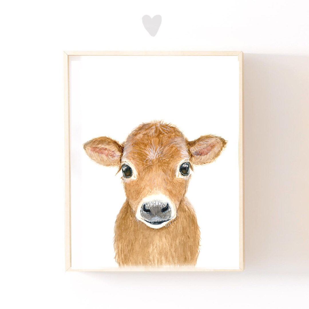 Farm Nursery Decor Cow Print Baby Farm Animals Baby Cow Painting ...