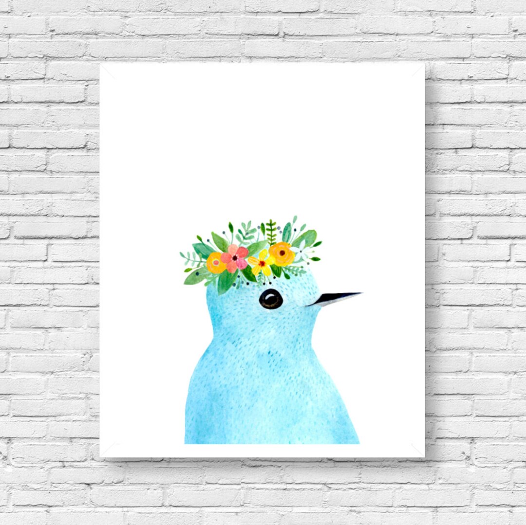 Watercolor Bird, Woodland Nursery, Animal Paintings, Bunny, Rabbit ...