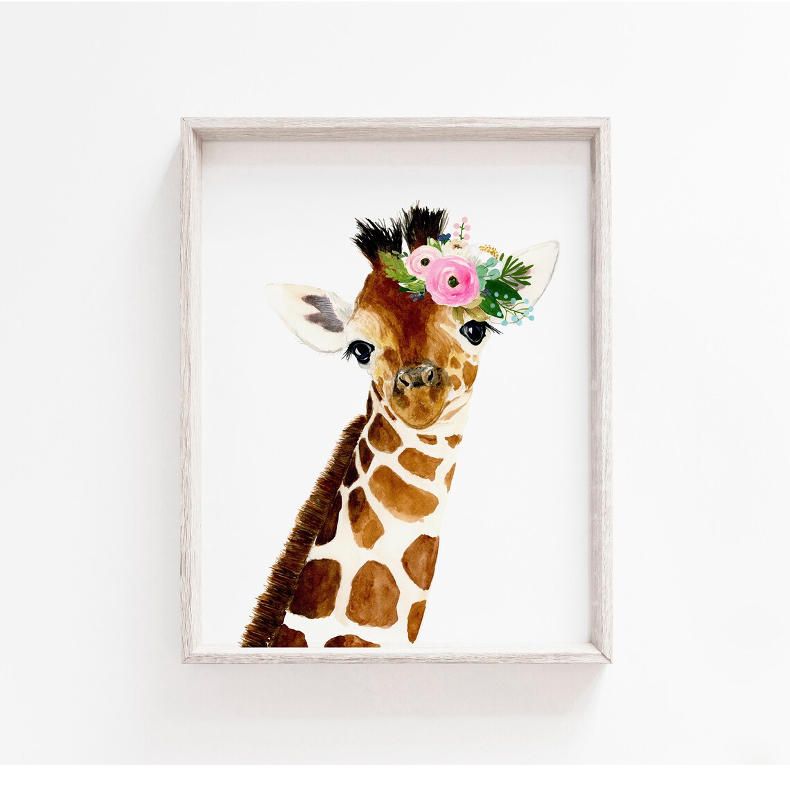 Watercolor Baby Giraffe Number 2 , Safari Nursery, Animal Paintings ...