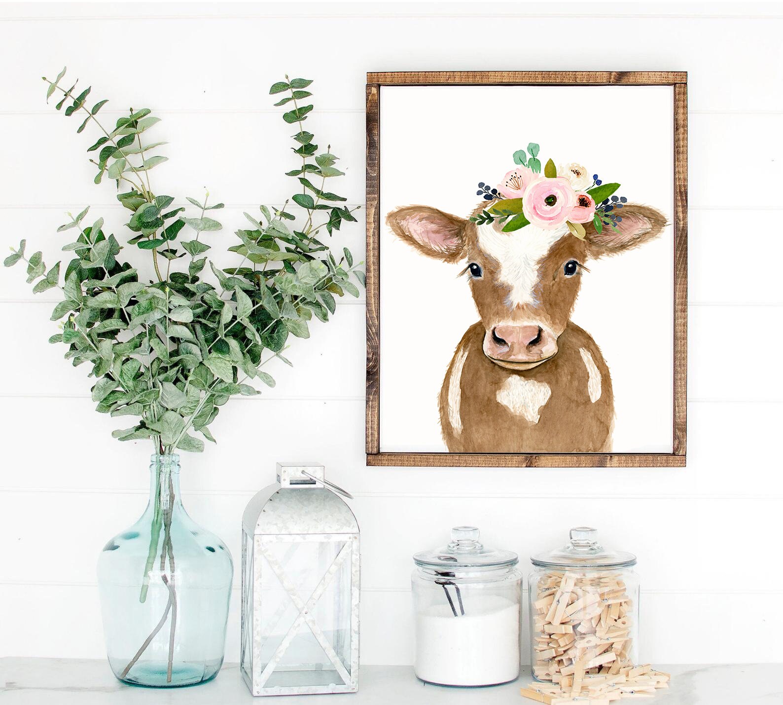 Cow Decor Art Cow Nursery Art Cow Painting Farm Nursery - Etsy