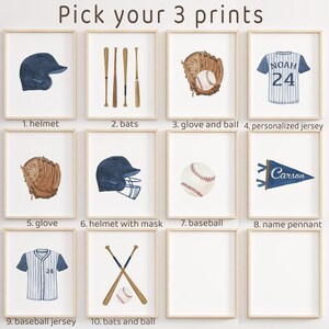 Personalized Baseball Print Set, Sports Nursery Decor - Etsy