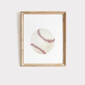 Watercolor Sports Wall Art, Set of 4 Sports Ball Prints, Kid Sports ...