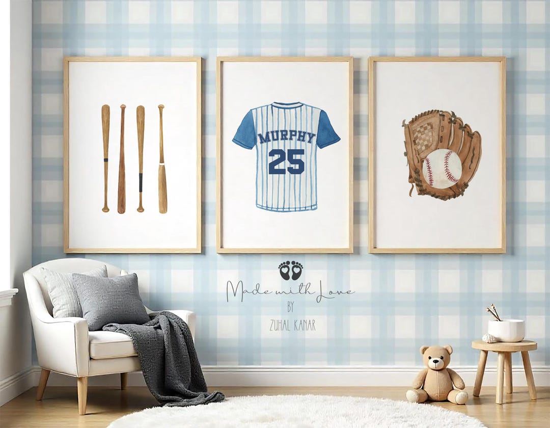 Baseball Personalized Prints, Baseball Prints, Boy Personalized Sports ...