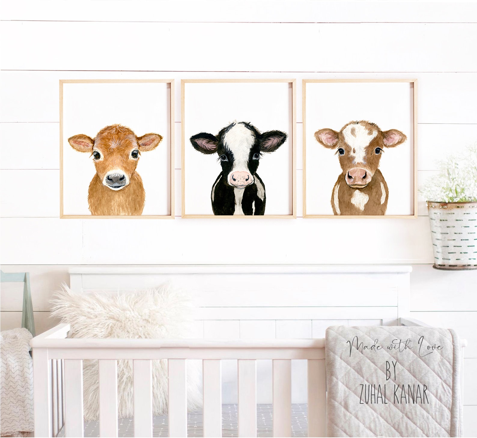 Farm Nursery Decor Nursery Print Farm Animal Print Cow | Etsy