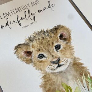 Bible Verse Safari Nursery Prints Set of 3 Prints Safari Nursery Decor ...