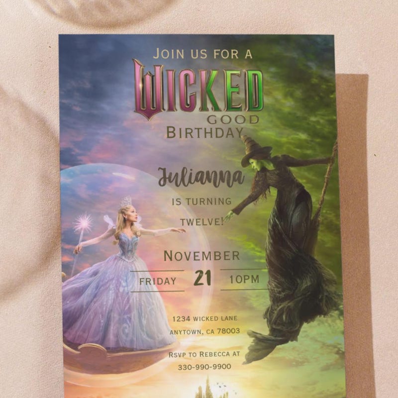 For Good Birthday Invite - Etsy UK