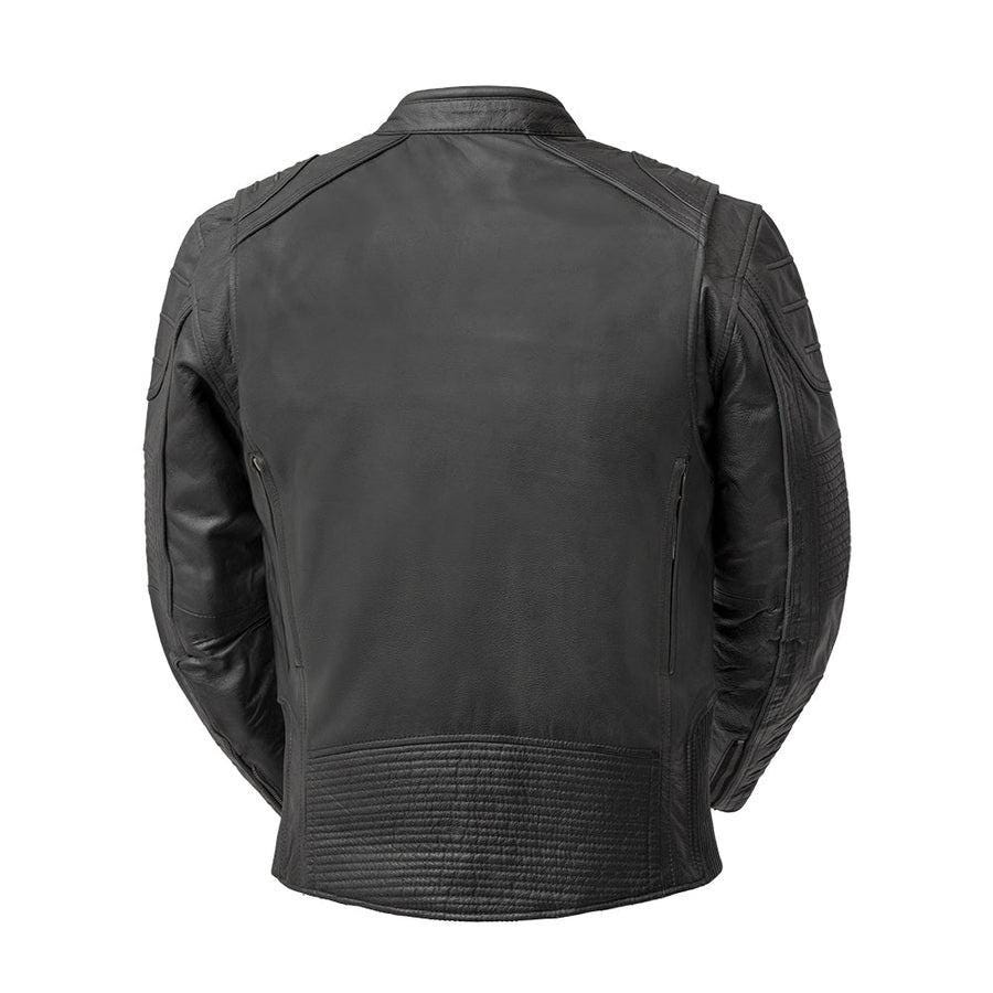 Raptor Men's Motorcycle Leather Jacket | Winter Season Racer Biker Coat ...