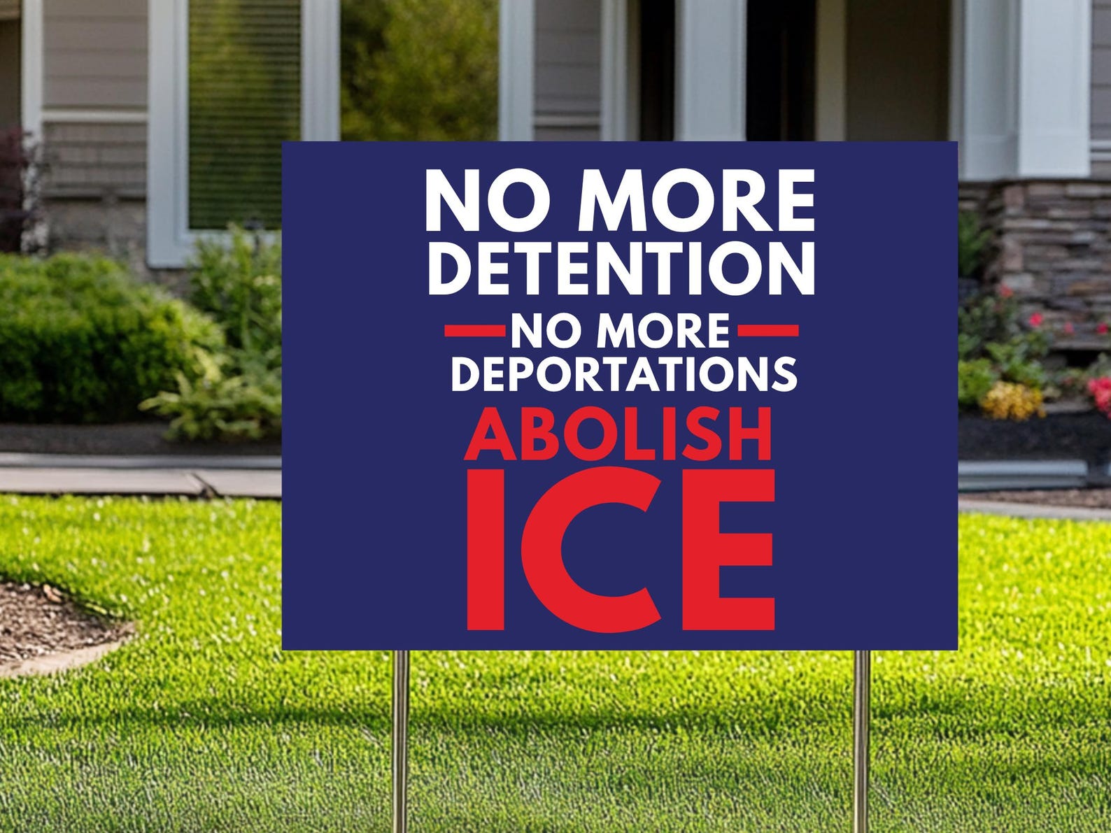 Abolish ICE Protest Yard Sign, Political Activist, Human Rights - Etsy