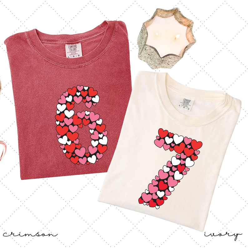Couples Valentines Day 6 7 Shirt, Cute Heart Six Seven Meme Tshirt ...